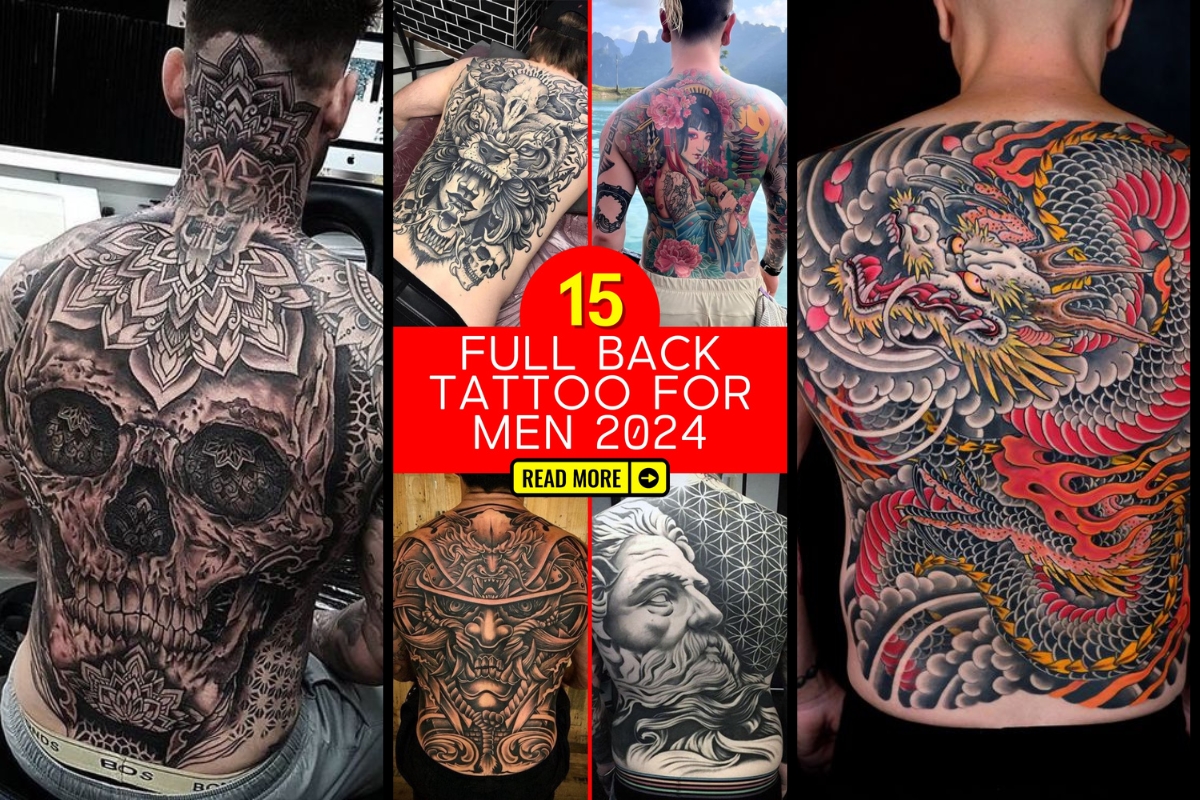 Men's Full Back Tattoo Trends 2024: Unique Ideas & Japanese Designs
