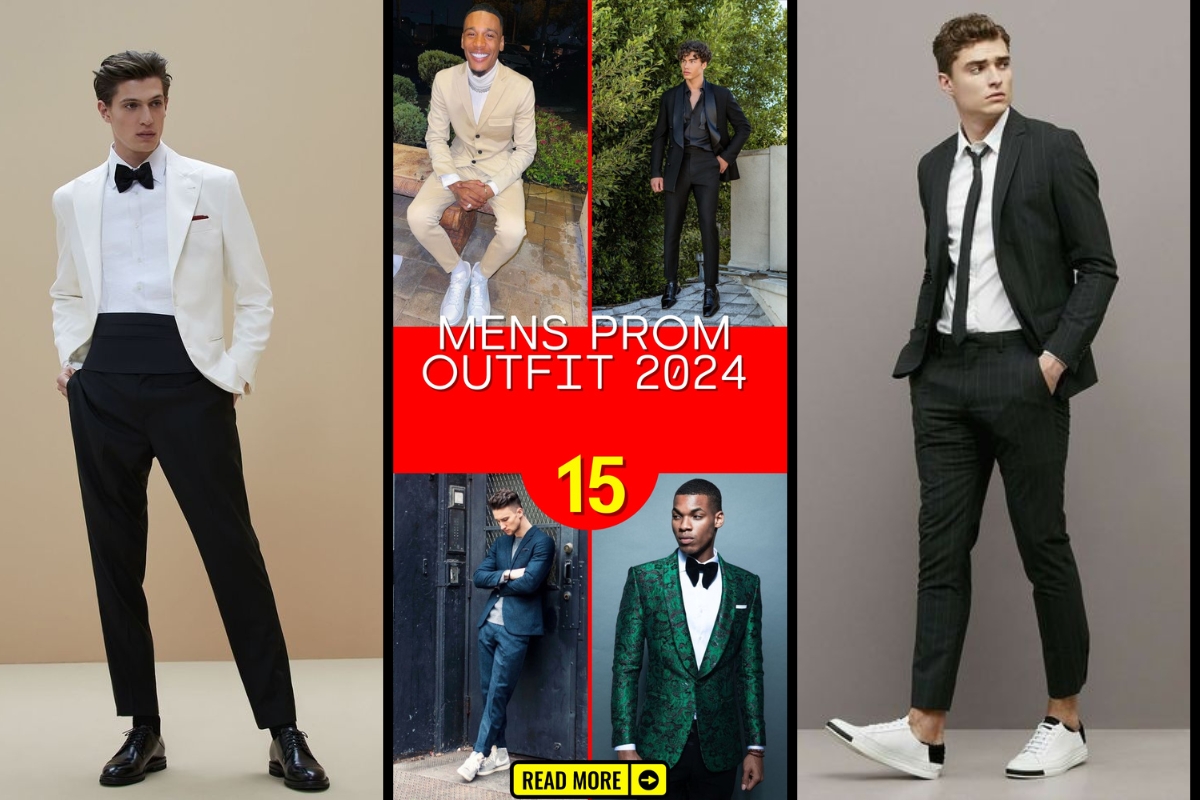Top Men's Prom Outfits 2024: Black Suits to Casual Sneakers