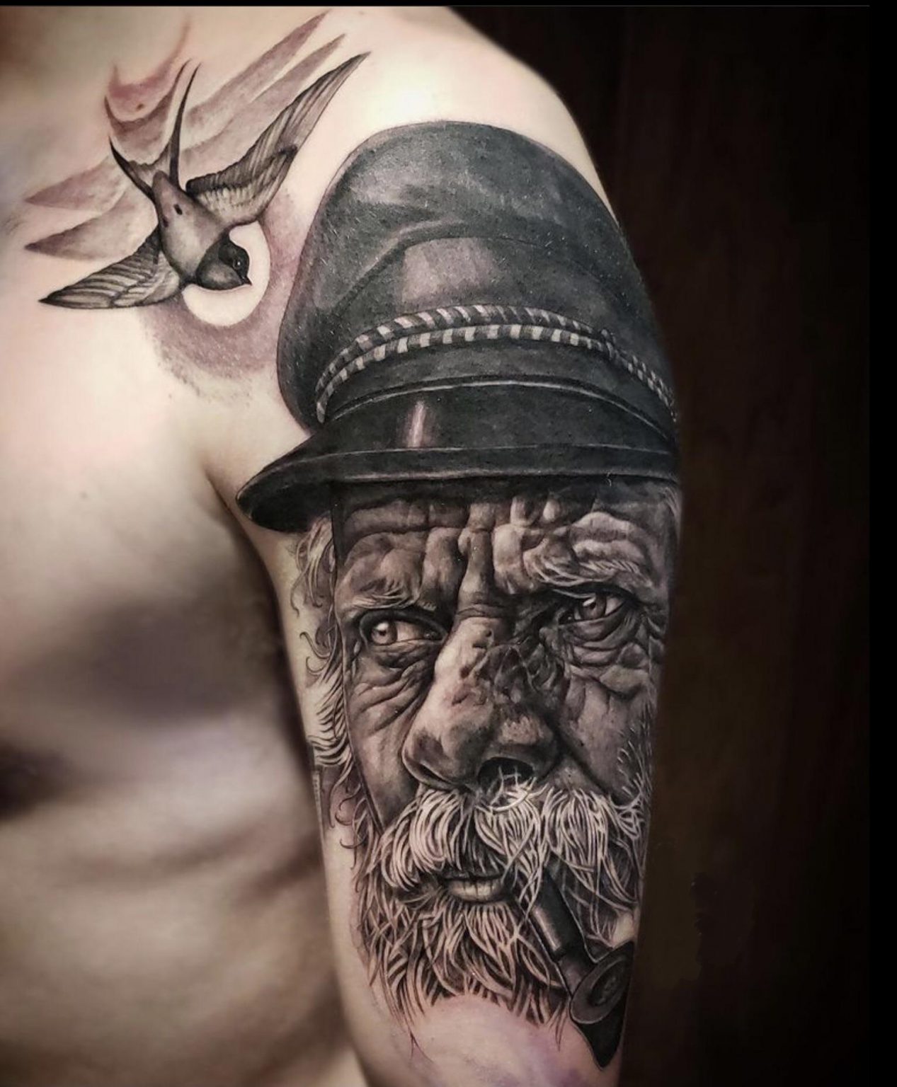 Old Man Tattoo Trends 2024: Wisdom-Inked Designs & Styles