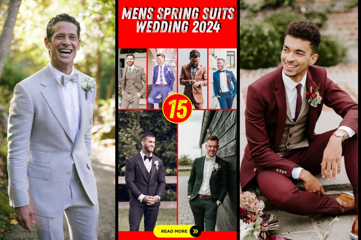 Men's Spring Suits 2024: Trendy Wedding Outfits for Every Groom