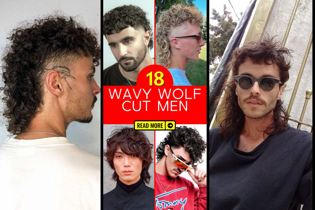 Explore the Diverse World of Men's Wavy Wolf Cut Hairstyles