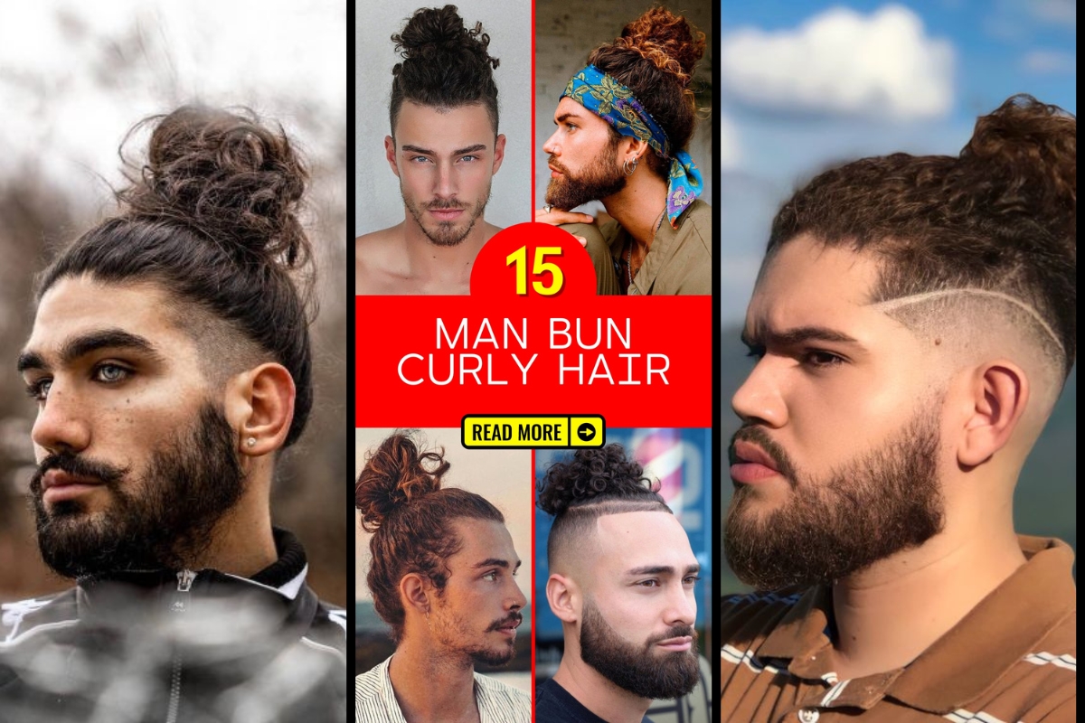 Curly Man Bun Styles: Embrace Undercut Elegance & Messy Chic