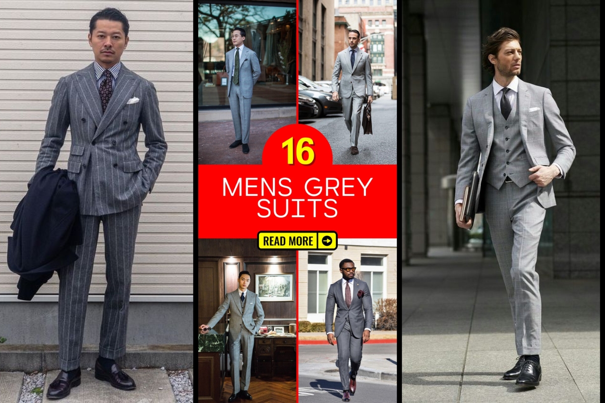 Elevate Your Style: Men's Grey Suits for Weddings, Casual, and Work