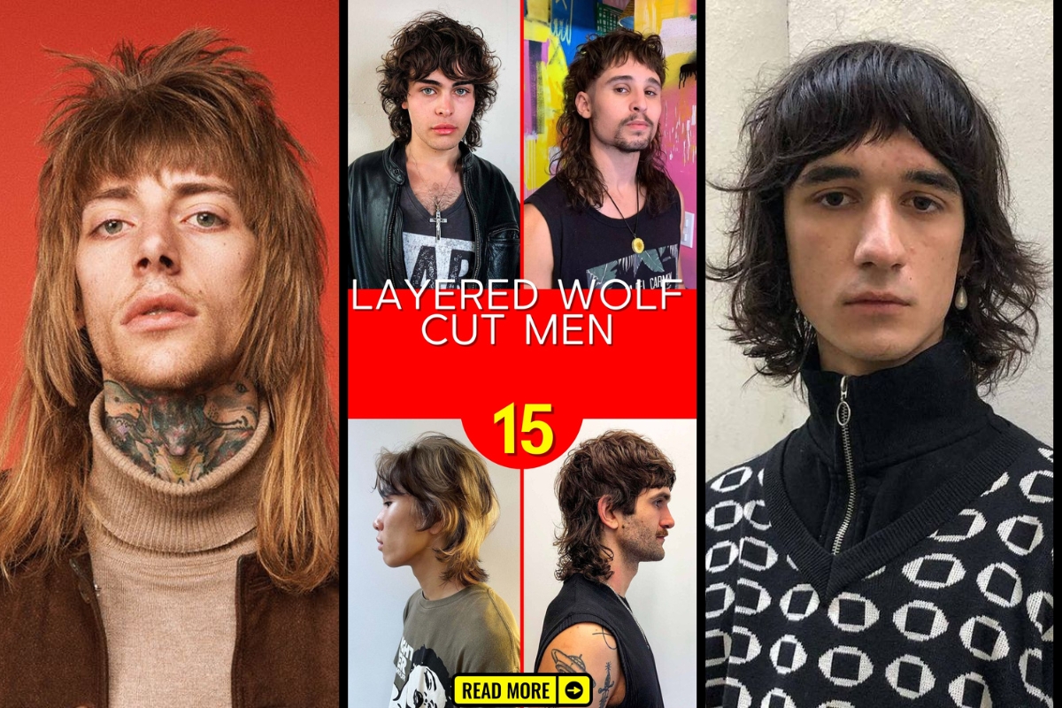 Men's Wolf Cut Guide: Short, Medium, Long Layered Hair Trends