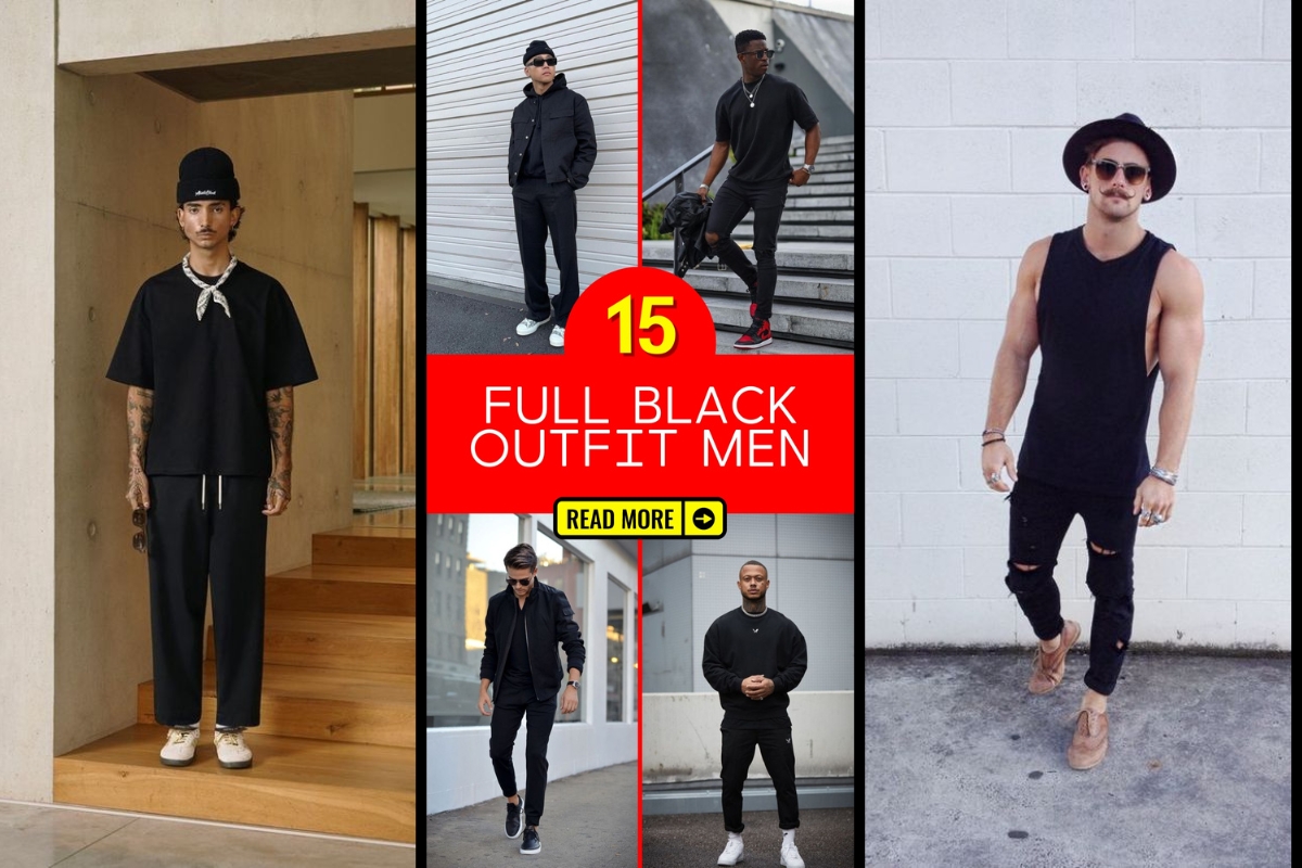 Men's All-Black Outfits: From Streetwear Aesthetic to Formal Elegance ...