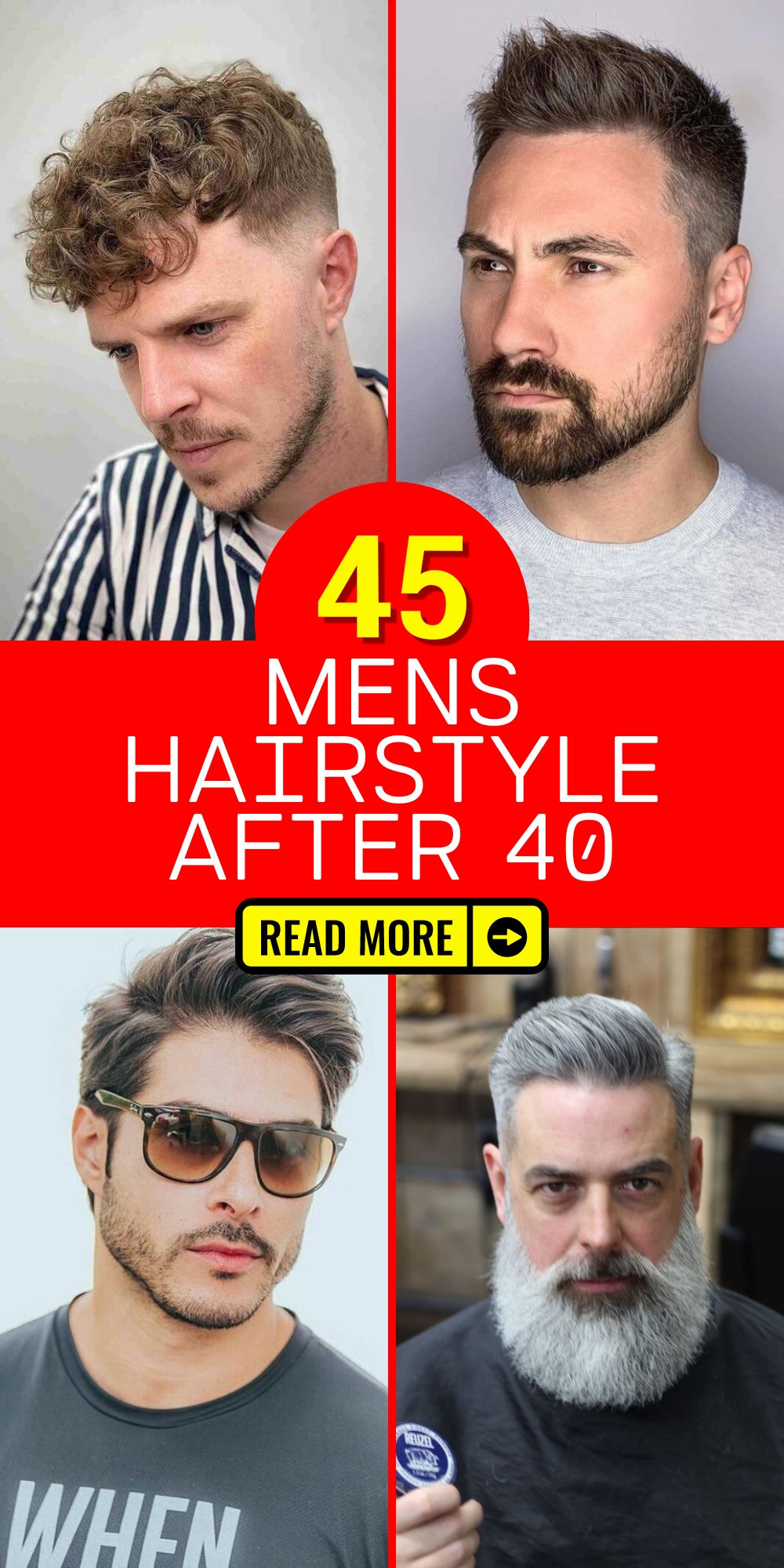 Men Over 40: Trendy Haircuts and Beard Styles for 2024