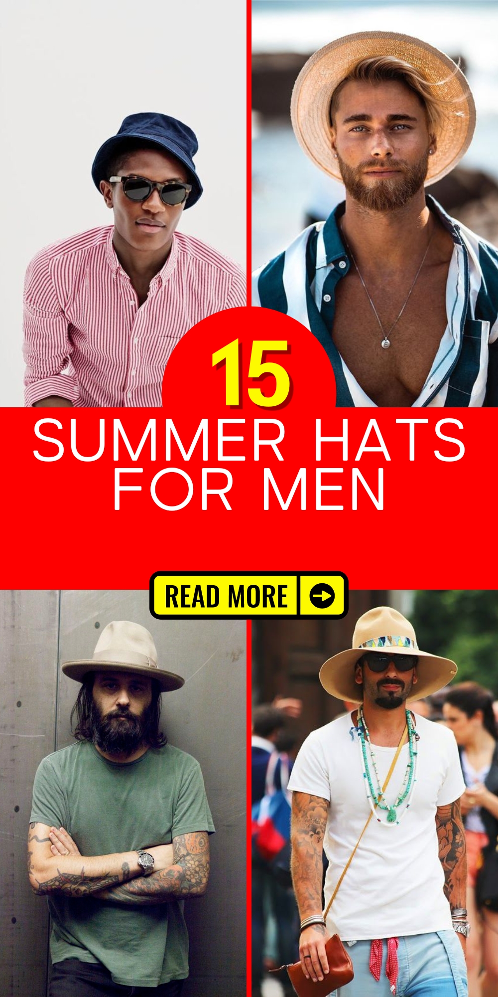 Top Men's Summer Hats: Fedora, Bucket, Panama & More