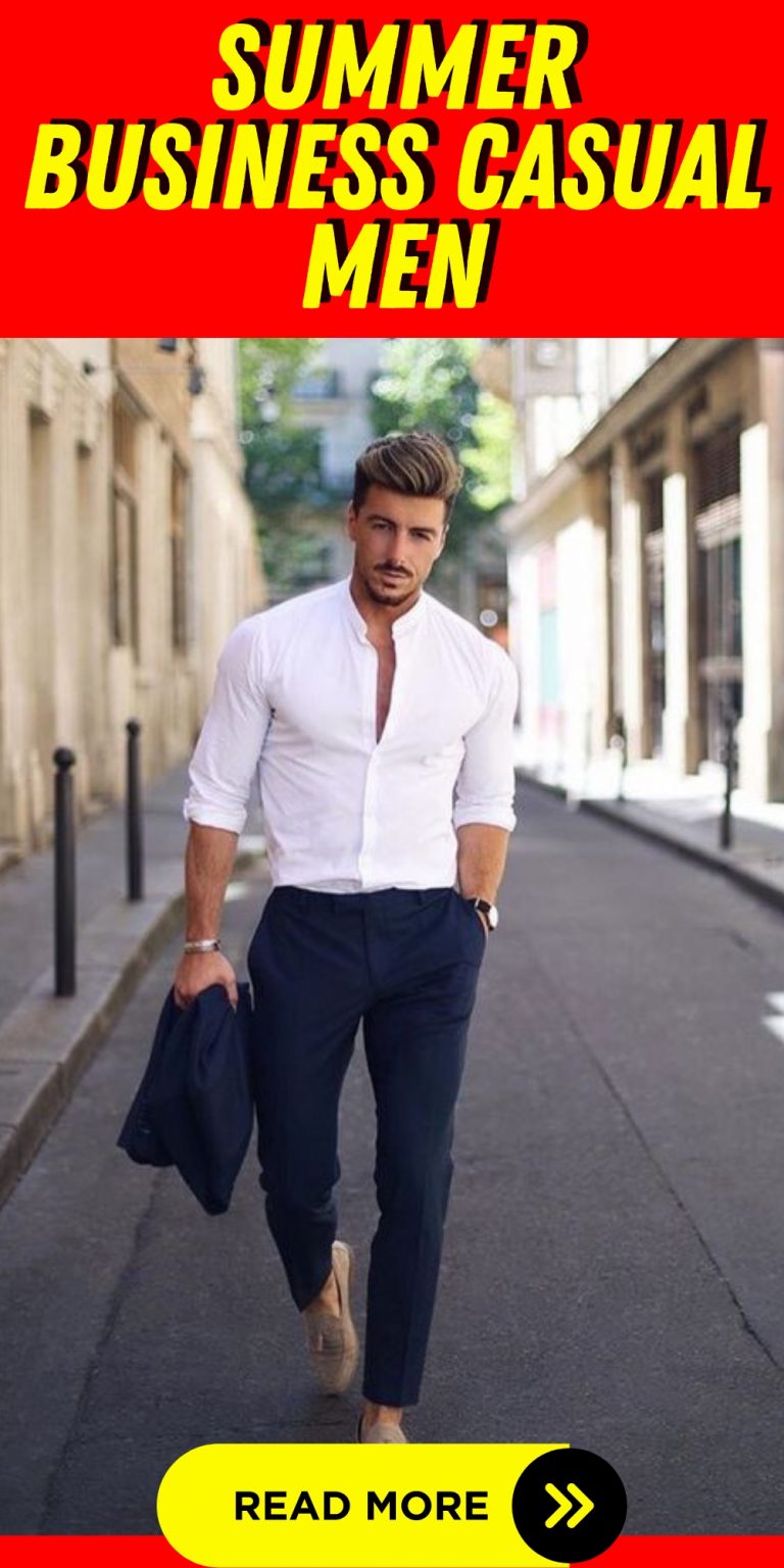 Men's Summer Business Casual Outfits for a Cool Look