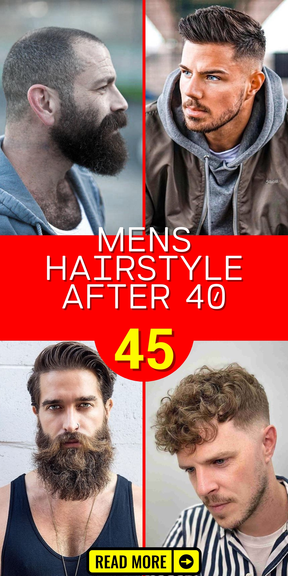 Men Over 40: Trendy Haircuts and Beard Styles for 2024