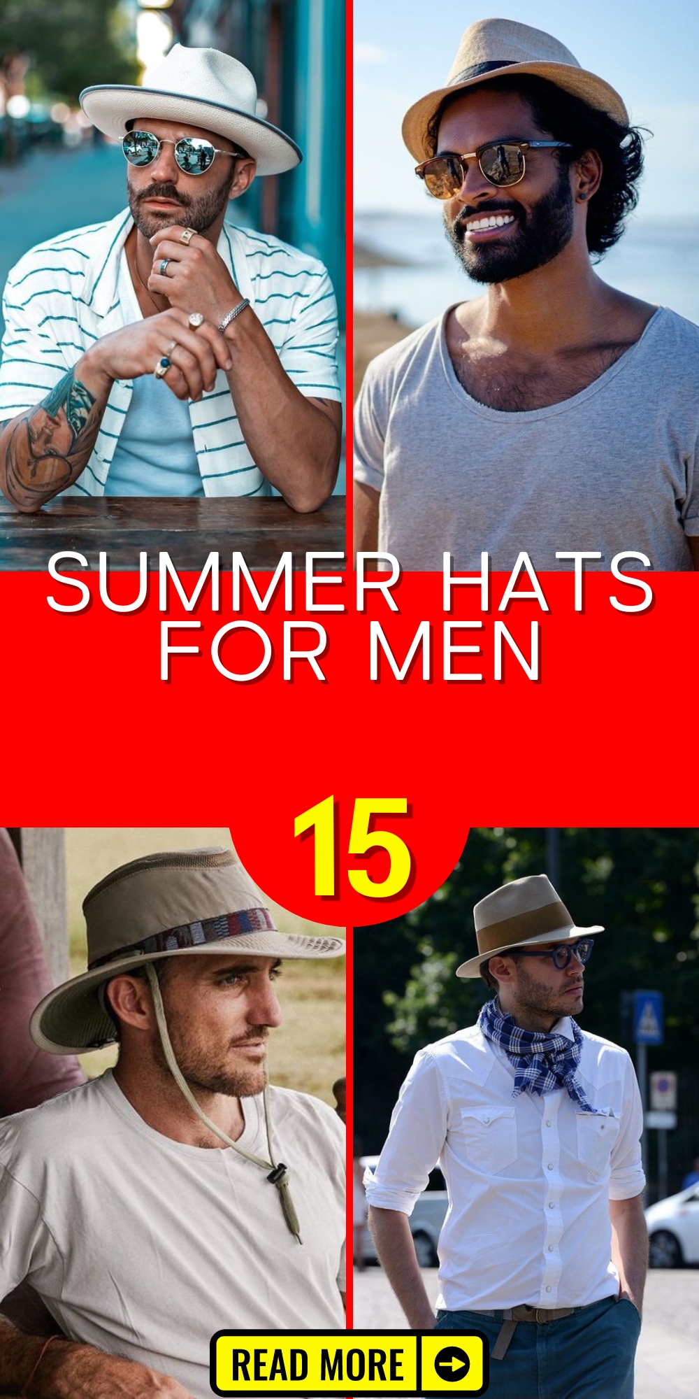 Top Men's Summer Hats: Fedora, Bucket, Panama & More