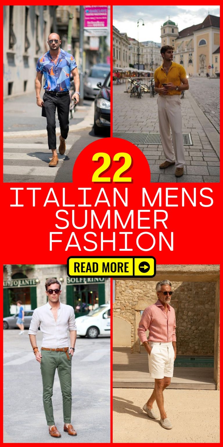 Summer Fashion for Men: Italian Style and Casual Chic Trends