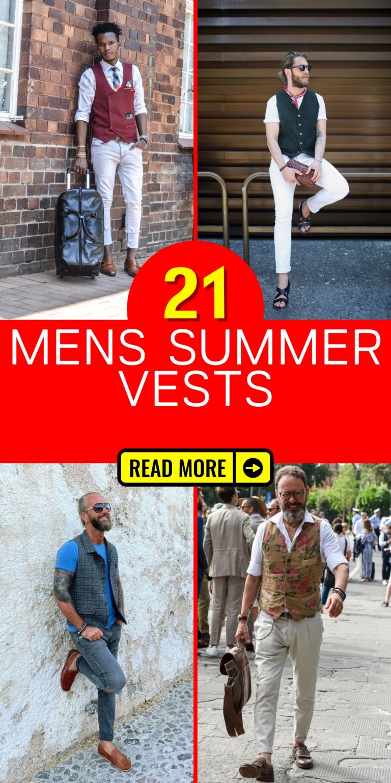 Men's Summer Vests: Outfit Ideas for Casual and Formal Occasions